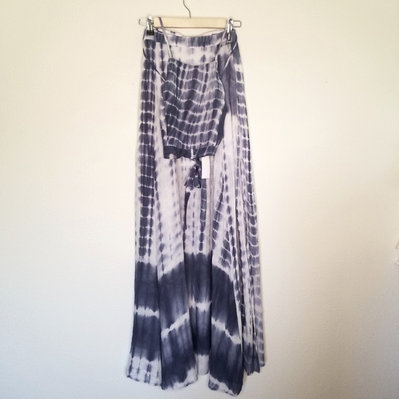 Aakaa | Skirts | New Aakaa 2 Piece Maxi Skirt Halter Top Set Tie Dye ...